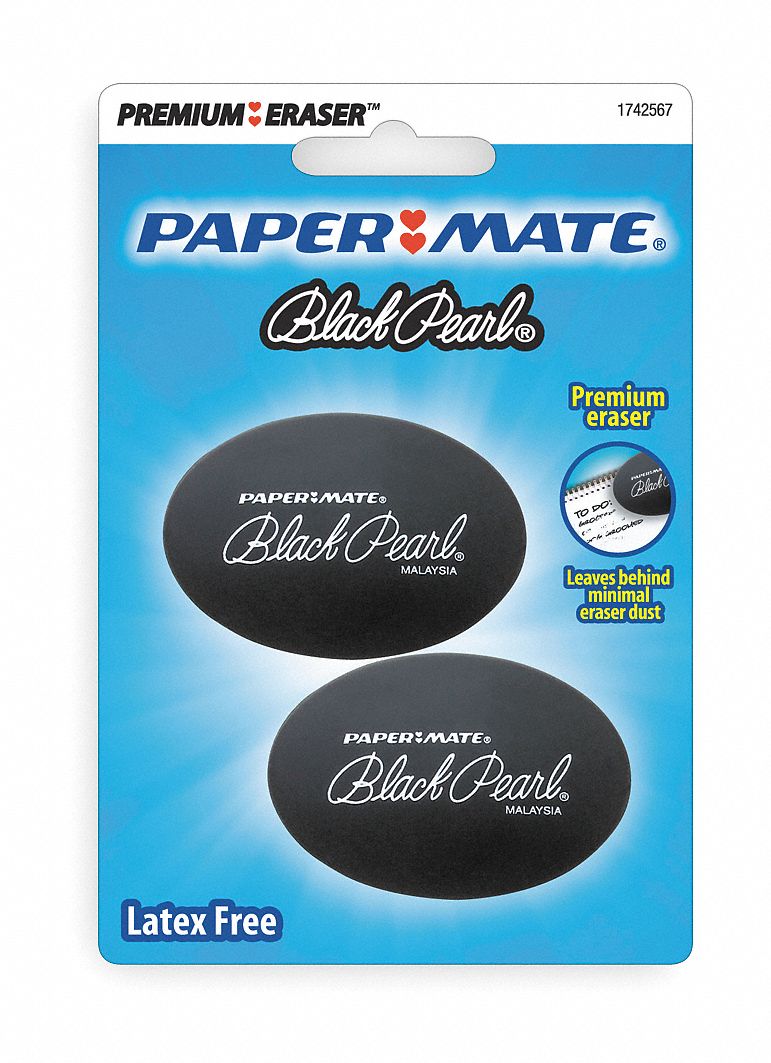 Oval Eraser, PK 2 - Grainger