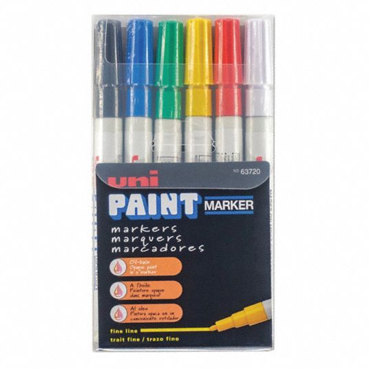UNI-PAINT, Fine, Capped, Paint Marker - 2LUK6|63720 - Grainger
