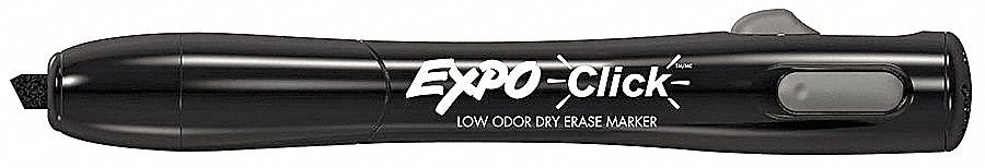EXPO, Black, Chisel, Dry Erase Markers - 2LUL5|1741920 - Grainger