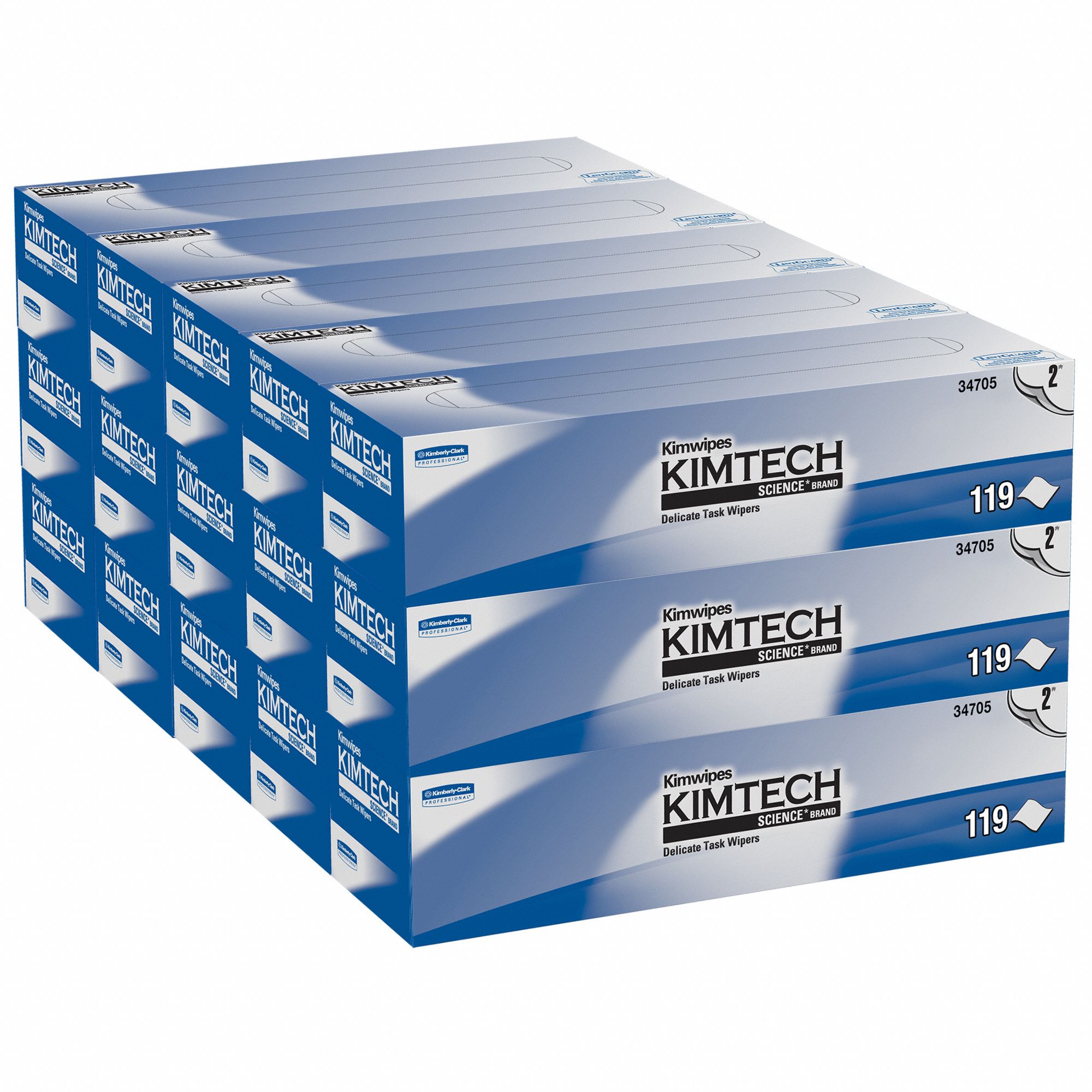 KIMTECH Dry Wipe, KIMTECH SCIENCE KIMWIPES, 11 3/4 in x 11 3/4 in ...