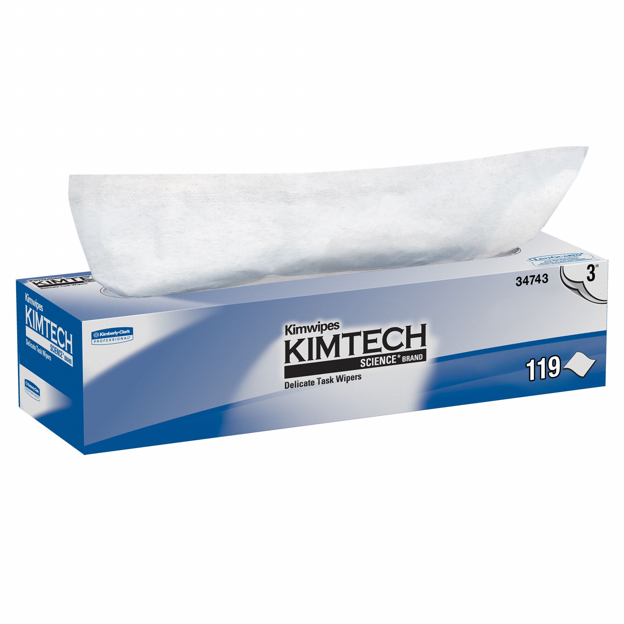 KIMTECH Dry Wipe, KIMTECH SCIENCE KIMWIPES, 11-3/4 in x 11-3/4 in ...