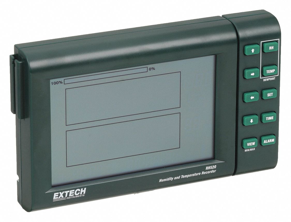 EXTECH Registrador Gráfico Electrónico - 2LVN1 | RH520A - Grainger México