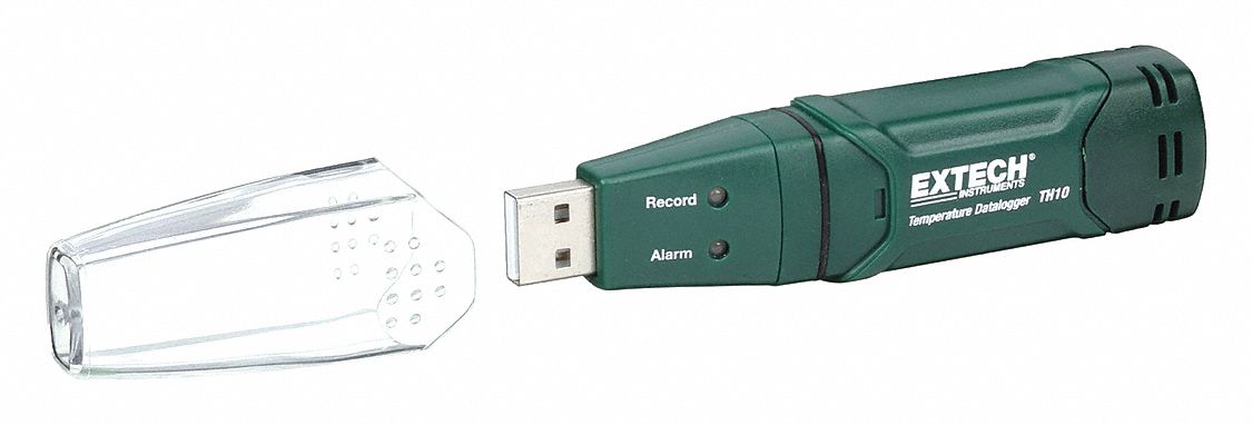 EXTECH, -40°F to 158°F, -40°C to 70°C, Data Logger - 2LVT3|TH10 - Grainger