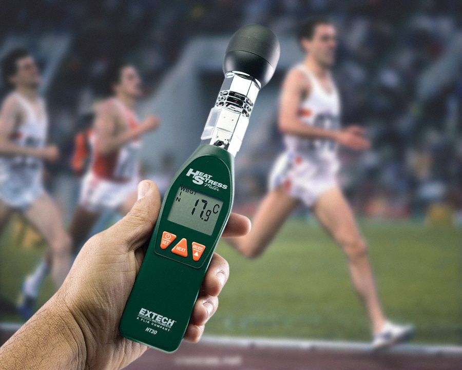 EXTECH Heat Stress Monitor: 1.6 in Globe Dia., 0° to 80°C, ±4°F/2°C, 0 ...