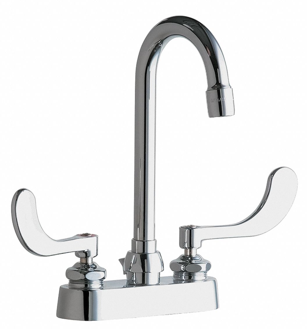 Lavatory Faucet,2H Lever,Spout 3 1/2 In - Grainger