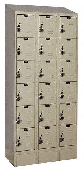 HALLOWELL, 36 in x 15 in x 78 in, 6 Tiers, Box Locker - 2LZA8|URB3258 ...
