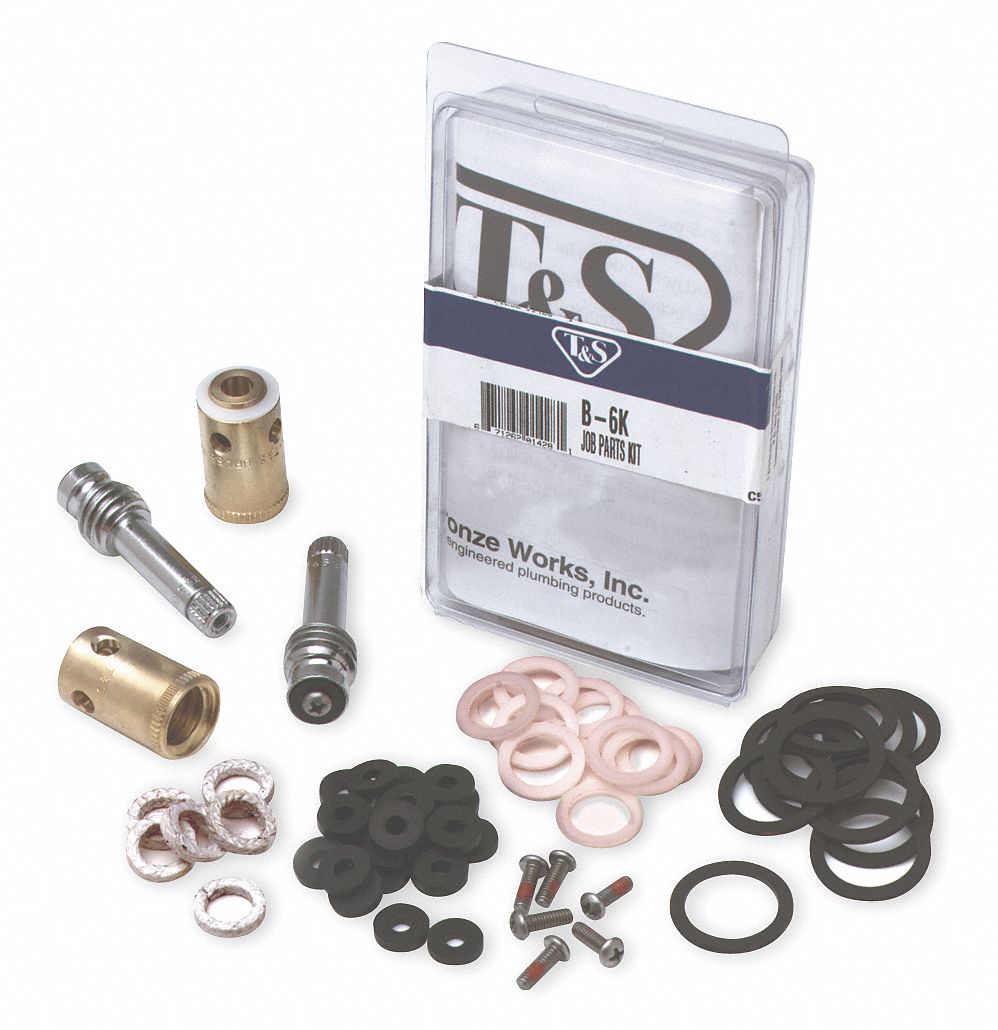 T&S BRASS, For T & S Series, Use with Hot/Cold Water, Valve Repair Kit ...