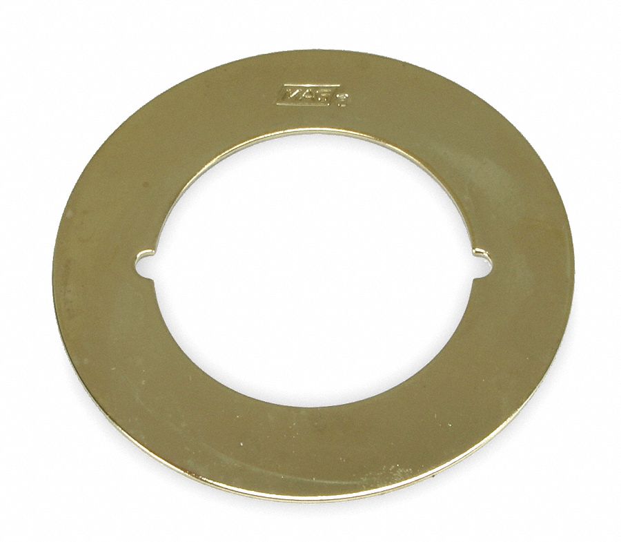 GRAINGER APPROVED Brass Cover Plate, Steel, Outside Dia. 3 1/2 in, 2 PK ...