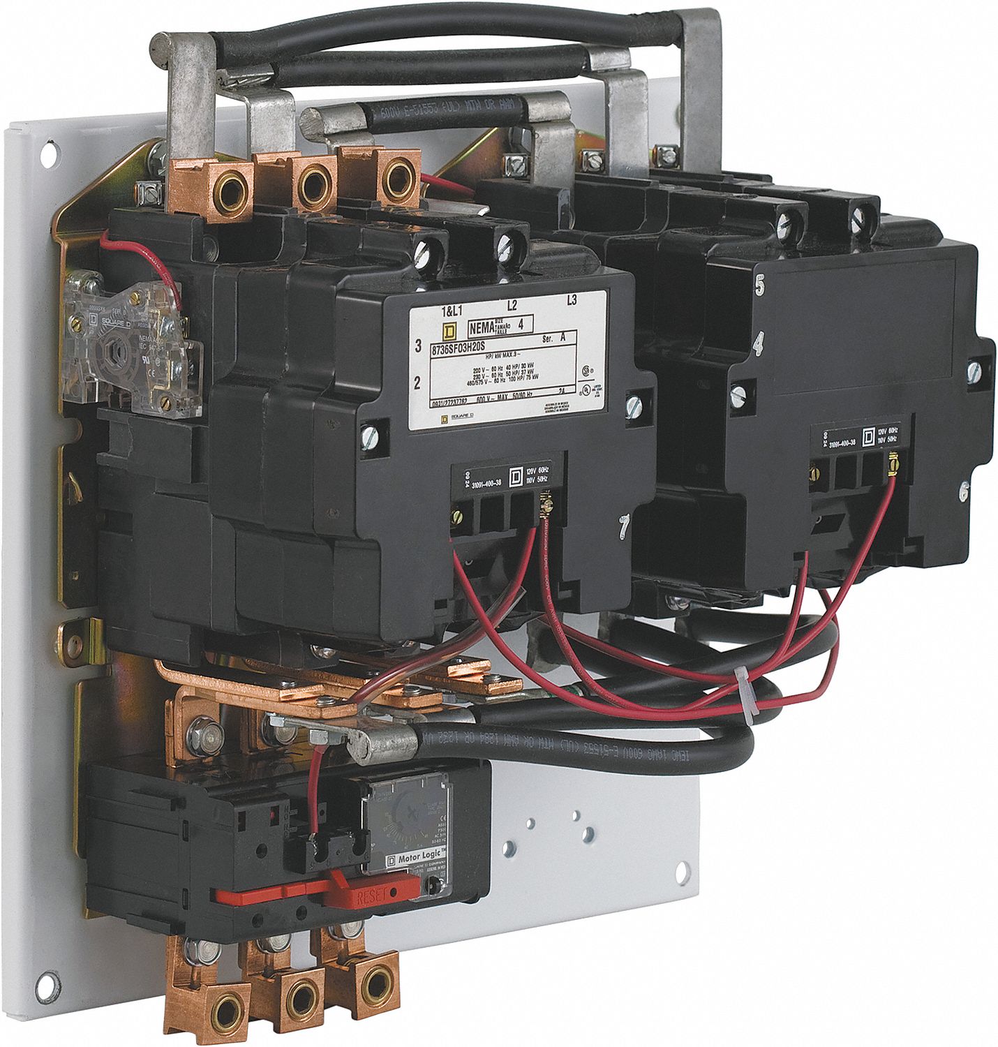 SQUARE D NEMA Magnetic Motor Starter, 120V AC Coil Volts, Overload ...