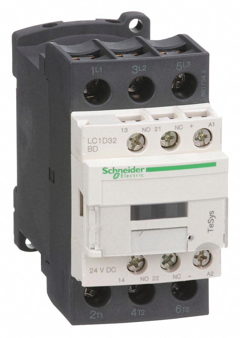 SCHNEIDER, Non-Reversing, 3 Poles, IEC Magnetic Contactor - 2MMT4 ...