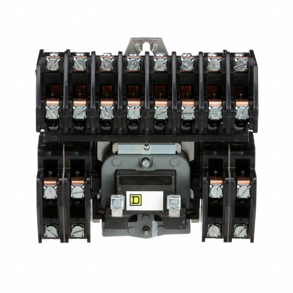 SQUARE D Lighting Magnetic Contactor: 12 Poles, 277V AC, 30 A Full Load ...