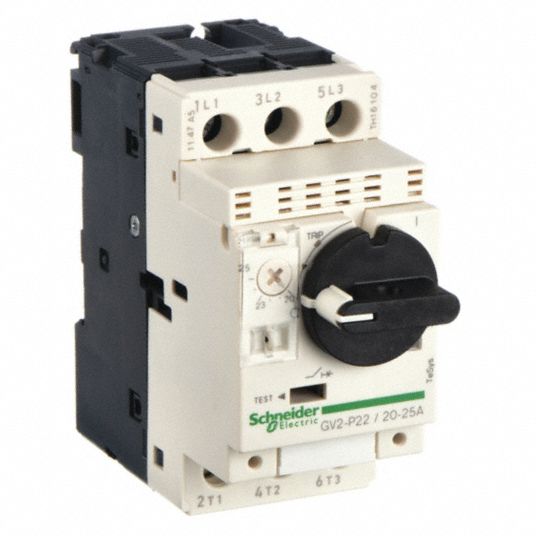 SCHNEIDER, Non-Reversing, 3 Poles, Manual Motor Starter - 2MNK3|GV2P22 ...