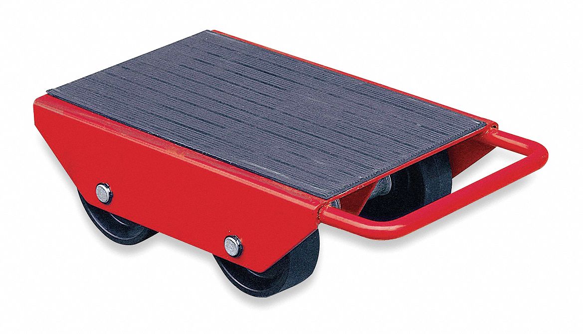 DAYTON, 2,200 lb Load Capacity, 4 3/4 in Deck Ht, Machine Roller ...