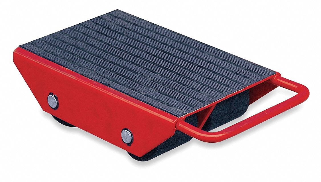 DAYTON, 6,600 lb Load Capacity, 4 3/4 in Deck Ht, Machine Roller ...