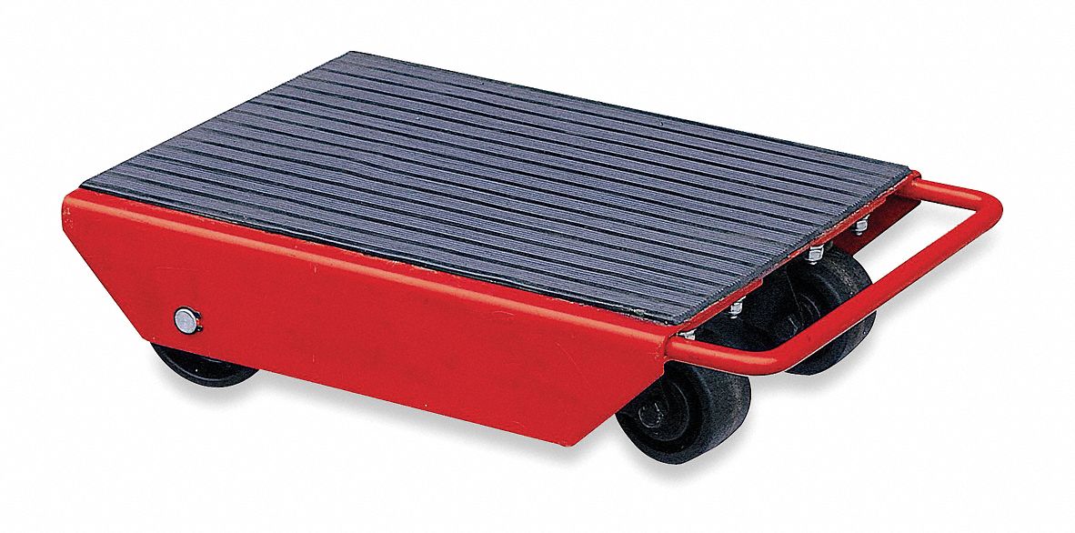 DAYTON, 2,200 lb Load Capacity, 4 3/4 in Deck Ht, Machine Roller ...