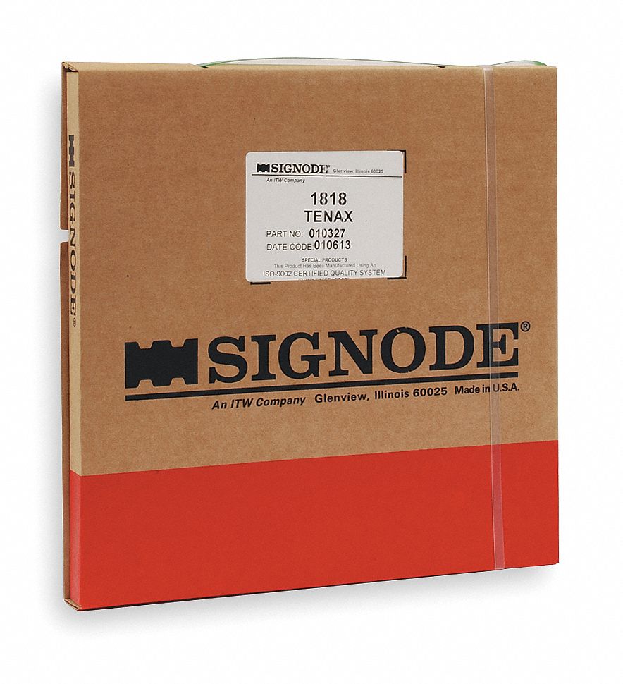 SIGNODE, 800 lb Break Strength, 300 ft Overall Lg, Plastic Strapping ...