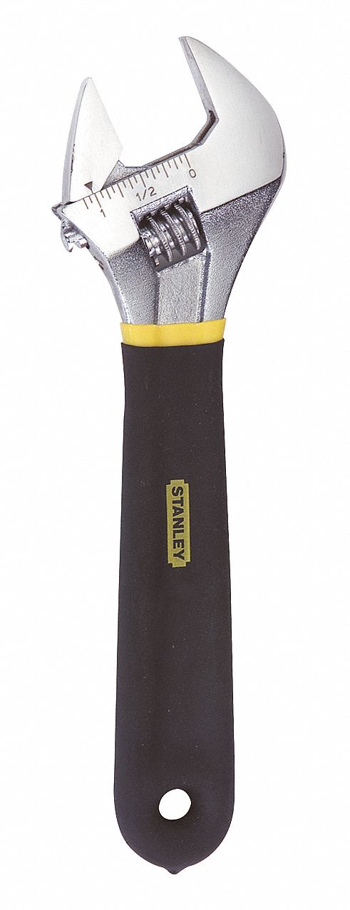STANLEY, Alloy Steel, Chrome, Adjustable Wrench - 2MU47|85-762 - Grainger