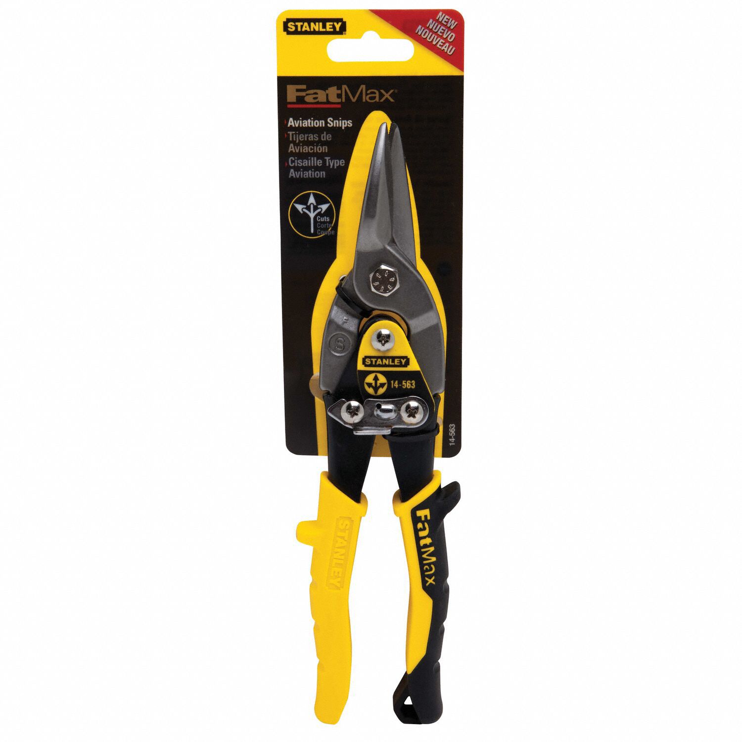 STANLEY Aviation Metal Cutting Snip: Straight, 10 in Overall Lg, 2 in ...
