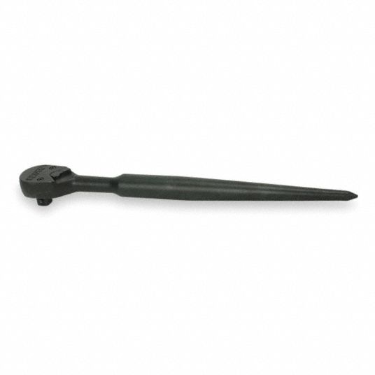 Spud Handle Ratchet, Pear Shaped, Reversing Yes, Steel - Grainger