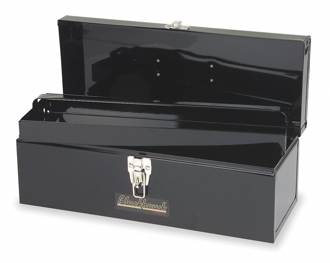 Steel, Portable Tool Box, 19 in Overall Width, 6 in Overall Depth, 6 1/ ...