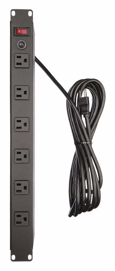 POWER FIRST, 125V AC, 6 Outlets, Power Distribution Unit - 2MV42|2MV42 ...