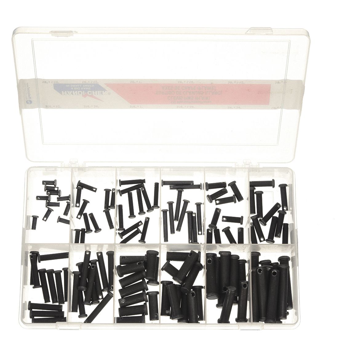 Inch, Steel, Pin Assortment,120 pcs,12 Sizes - 2MVR1|WWG-DISP-CLP120PL ...