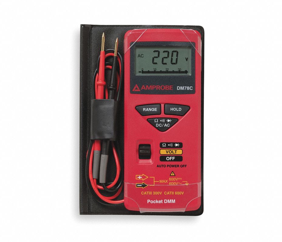 AMPROBE Multímetro Digital 600V 10A 3400 conteos - 3BCM9 | DM78C ...
