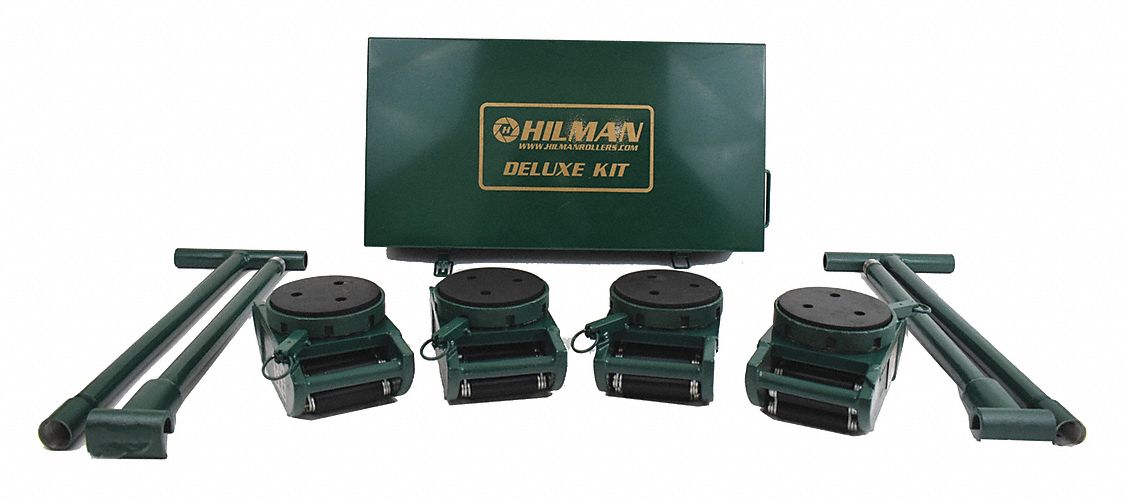 HILMAN ROLLERS, 24,000 lb Load Capacity, 5 7/8 in x 5 7/8 in, Machine ...