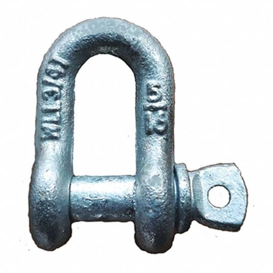 DAYTON, D-Shackle, 1,500 lb Working Load Limit, D-Shackle - 2MWR8|2MWR8 ...
