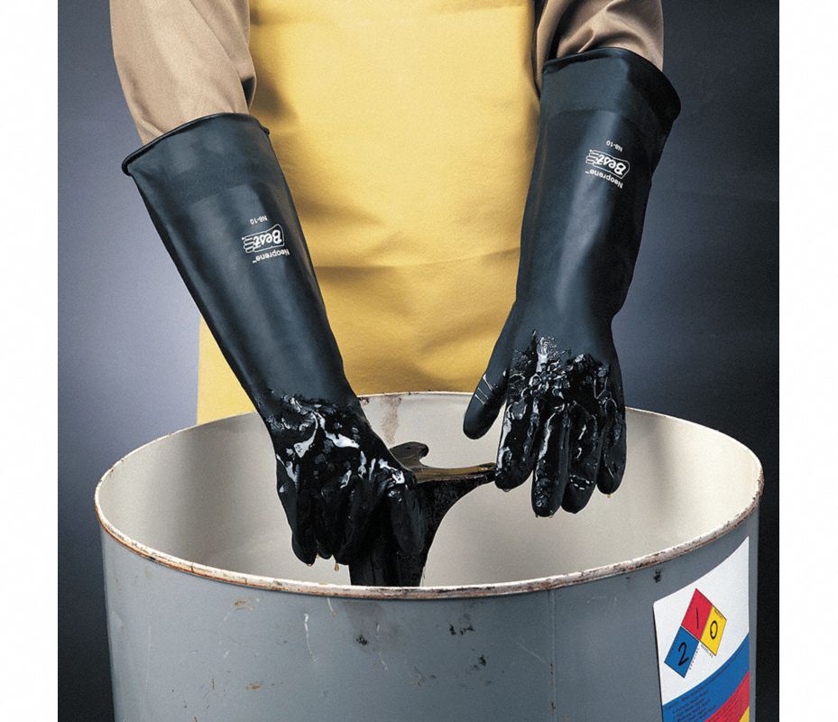 SHOWA Guantes Resistentes a Químicos Negro Talla 10 - 2MXR6 | N8-10 ...