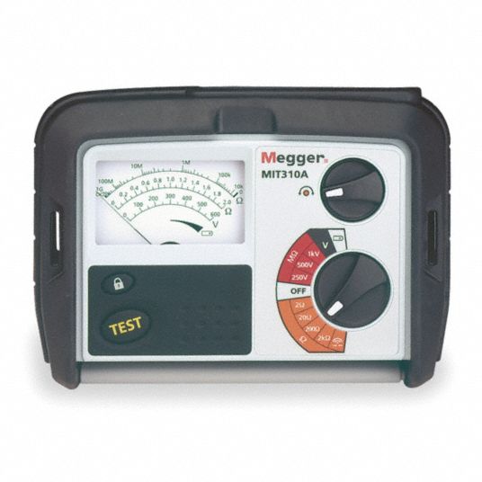 Analog Battery Operated Megohmmeter; Insulation Resistance Range: 0 to ...