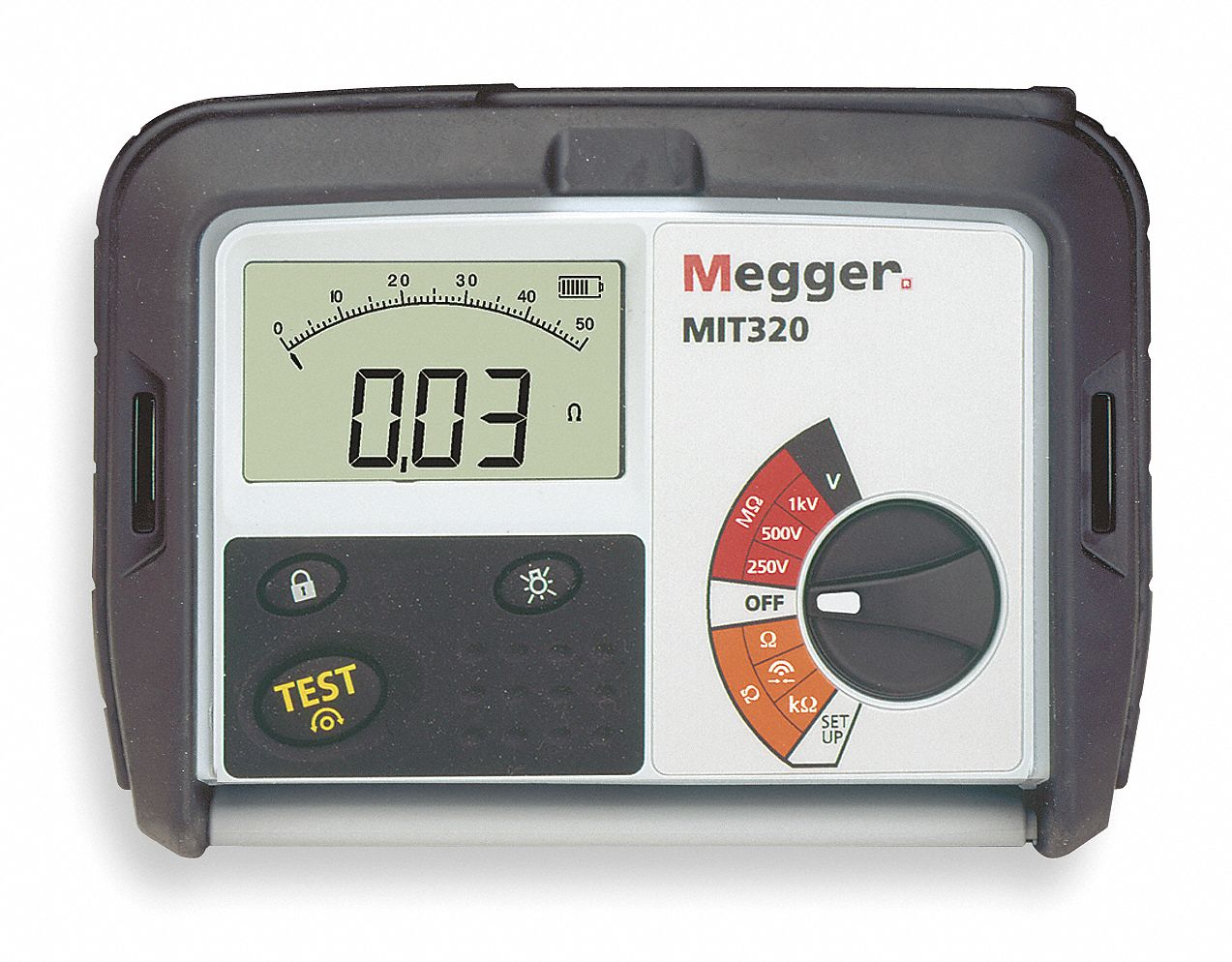 Digital LCD Battery Operated Megohmmeter; Insulation Resistance Range ...