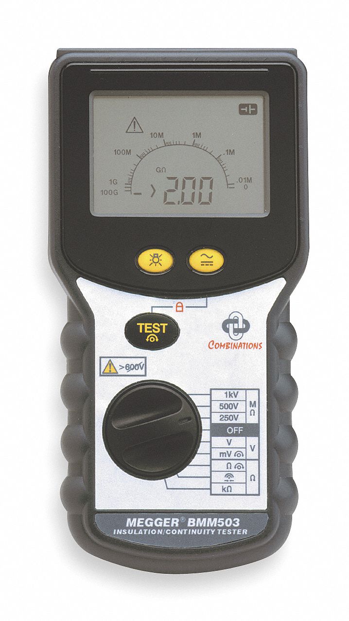 Insulation Multimeter, 250 to 1000VDC - Grainger