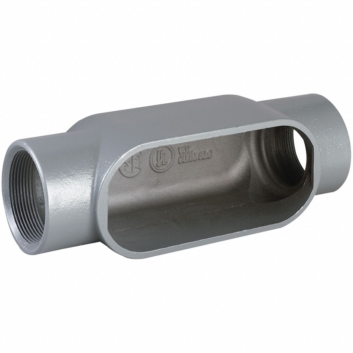 HUBBELL KILLARK Conduit Outlet Body: Iron, 2 in Trade Size, C Body, 48 ...