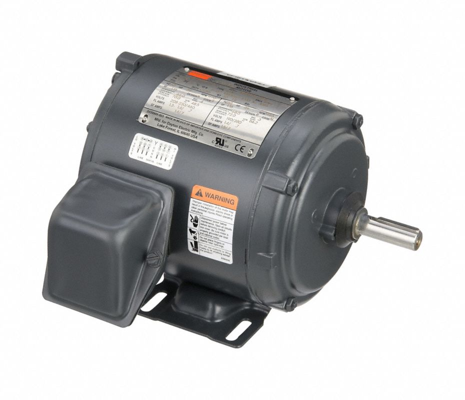 DAYTON Motor,3 Fases,CW/CCW,1/4 HP,1701-1800RPM - 2N863 | 2N863 ...