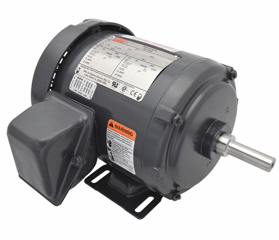 DAYTON Motor de Propósito General 1/3 HP,Trifásico,1765 RPM Nominal ...
