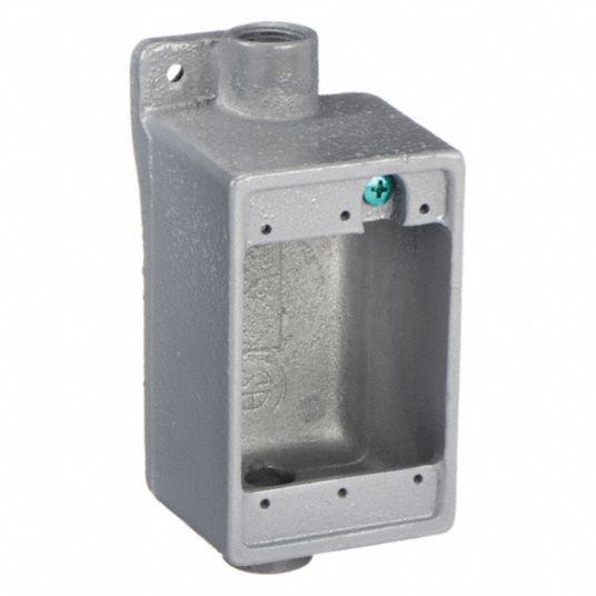 HUBBELL KILLARK, Iron, Rectangular, Electrical Box - 2NA19|FDC-1M ...