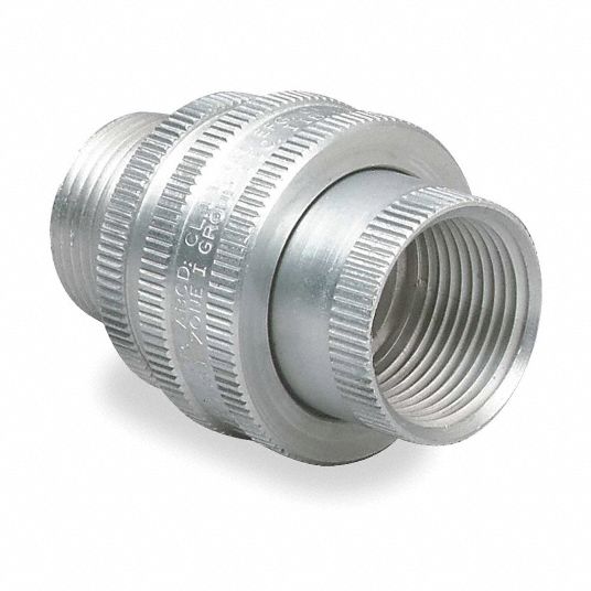 Aluminum, GUM, Straight Union - Conduit to Box - 2NA50|GUM-5 - Grainger