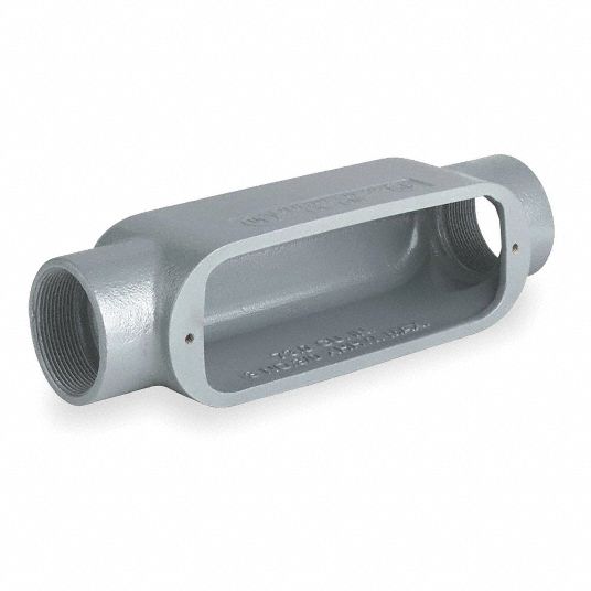 HUBBELL KILLARK Conduit Outlet Body: Aluminum, 1 in Trade Size, C Body ...