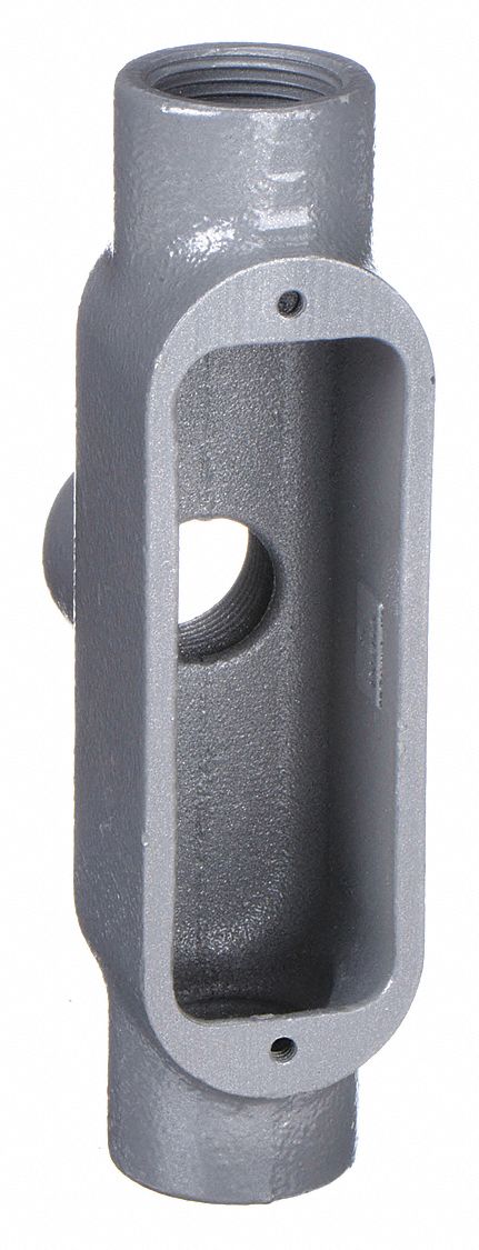 Iron, 2 in Trade Size, Conduit Outlet Body - 2NB93|OTB-6M - Grainger