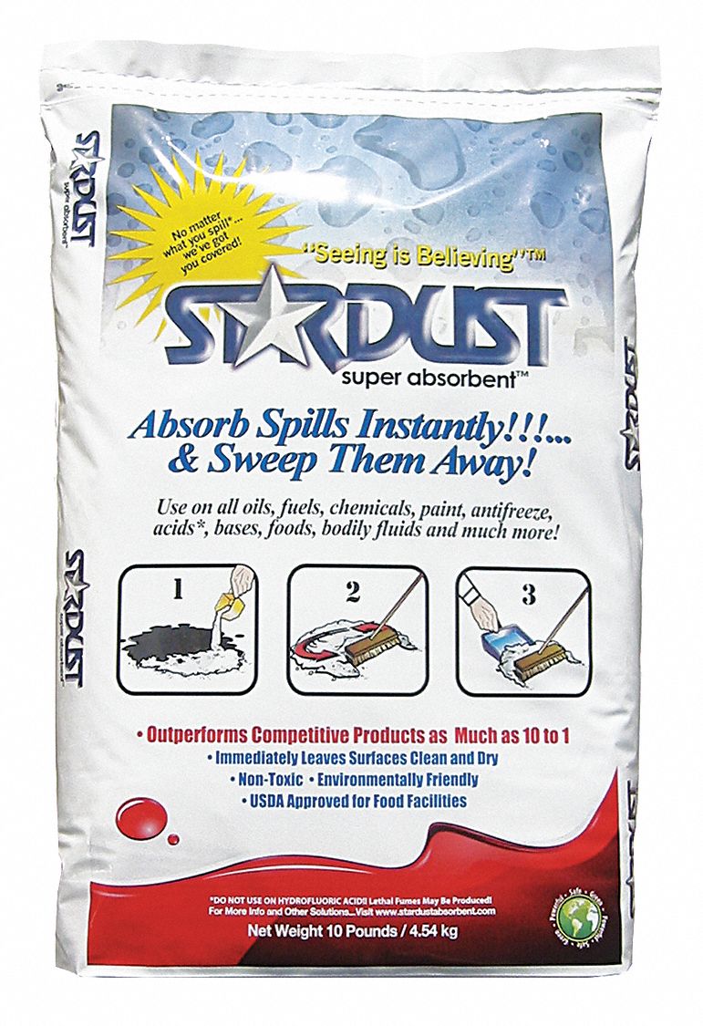STARDUST Absorbente Universal Todos los Líquidos Tóxicos y No Tóxicos ...