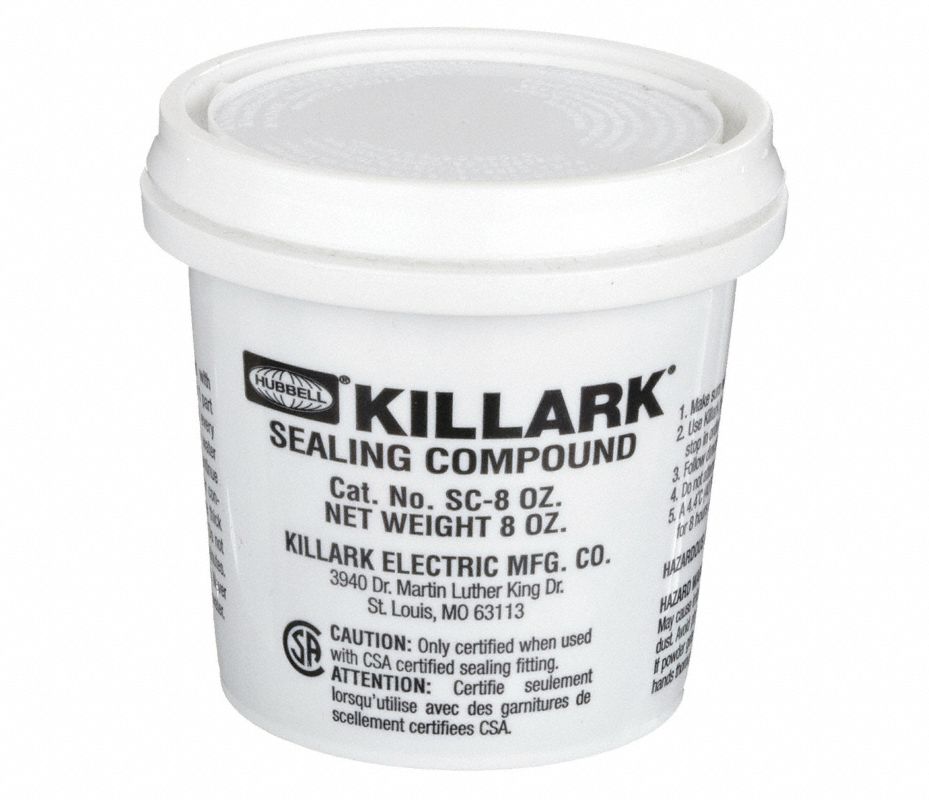 HUBBELL KILLARK Compuesto para Sellar,MontajeIMC,UL 886 - 2NE38 | SC ...