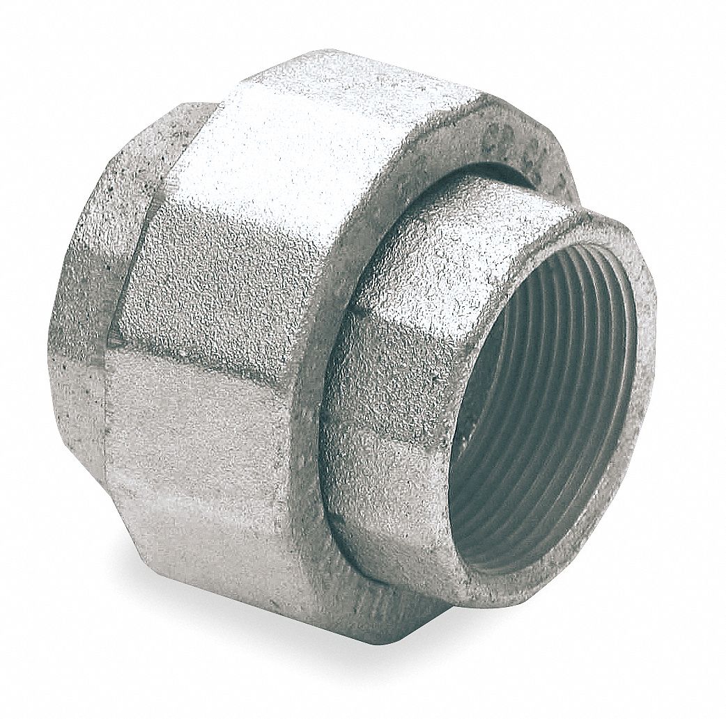 HUBBELL KILLARK Straight Union - Conduit to Conduit: Steel, 1 1/2 in ...
