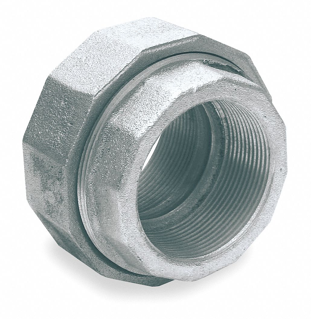 HUBBELL KILLARK Straight Union - Conduit to Conduit: Steel, 2 in Trade ...