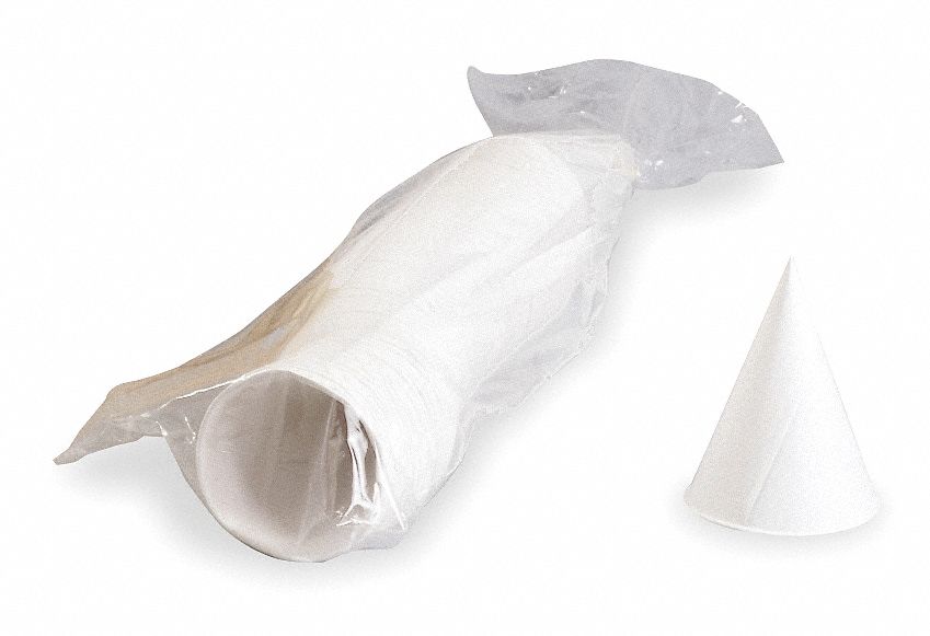 Paper Disposable Cone Cup, 200 PK - Grainger