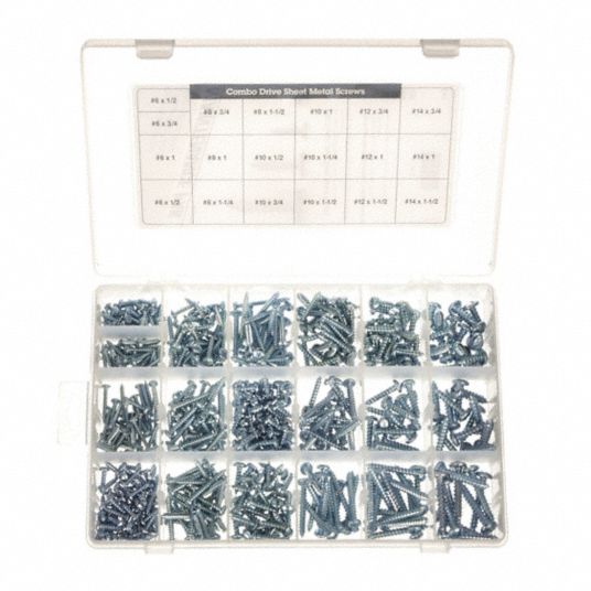 Sheet Metal Screw Assortment - Grainger