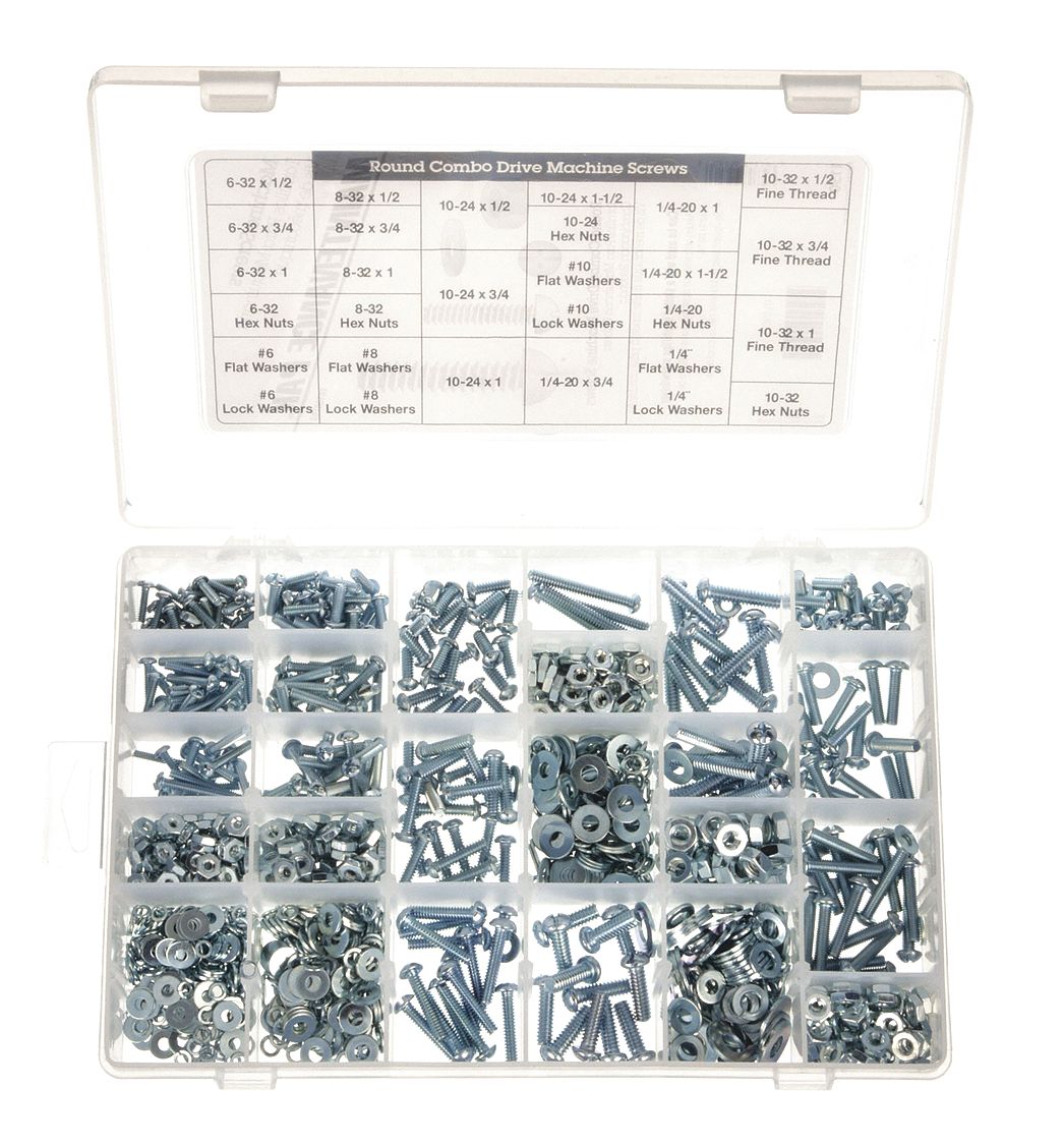 Machine Screw, Nut, and Washer Assortment - Grainger