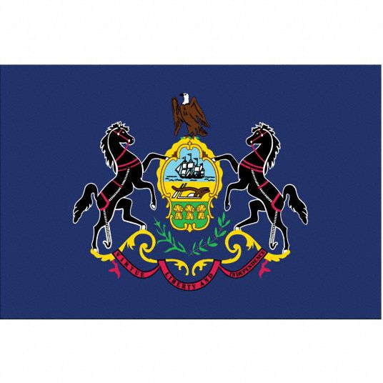 Nylon, Outdoor, Pennsylvania State Flag - 2NEN2|144660 - Grainger