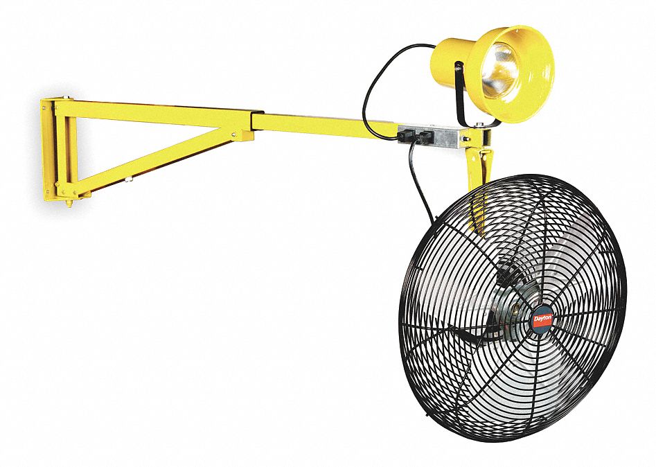 Dock Fan With Light, 115V AC - Grainger