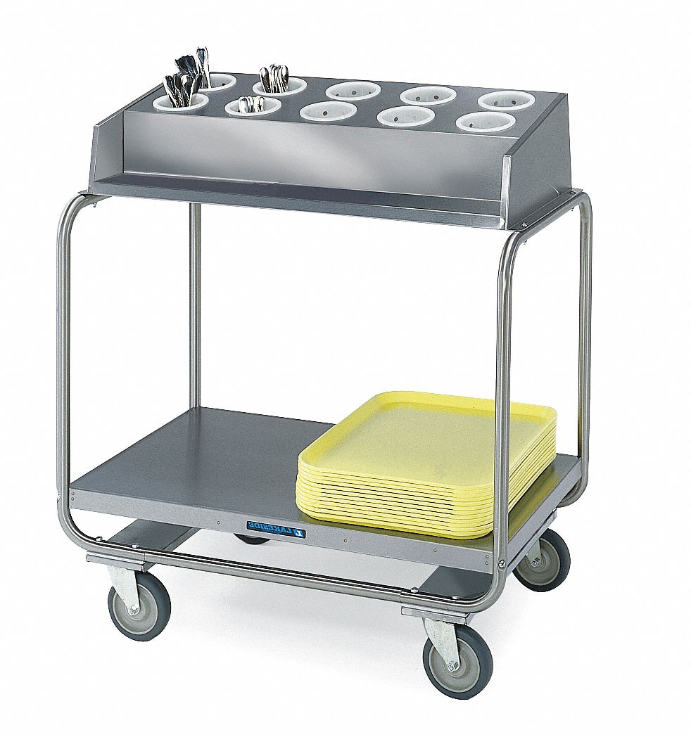 LAKESIDE, 10 Compartments, 1 Shelves, Tray Cart - 2NJZ2|213 - Grainger
